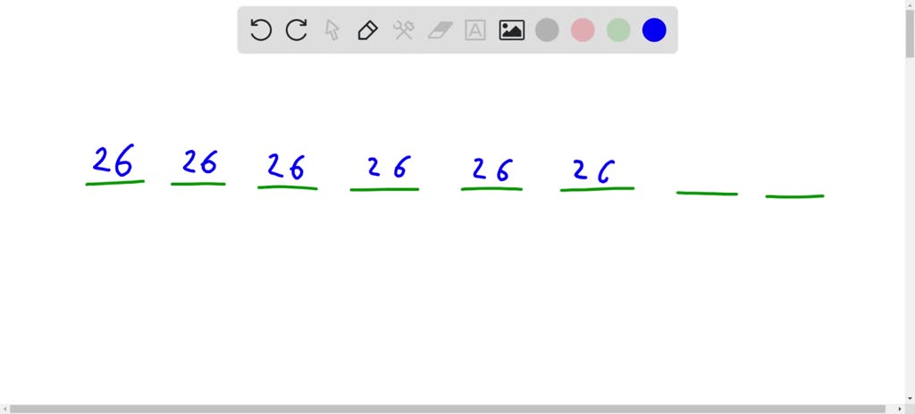 SOLVED: 54) A computer password must be eight characters long. How many passwords are possible ...