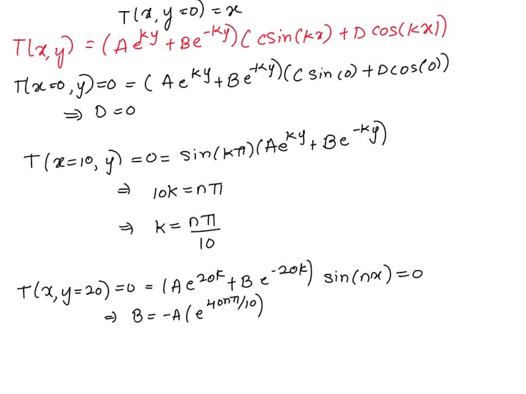 SOLVED: Problem: Obtain the temperature distribution function in ...