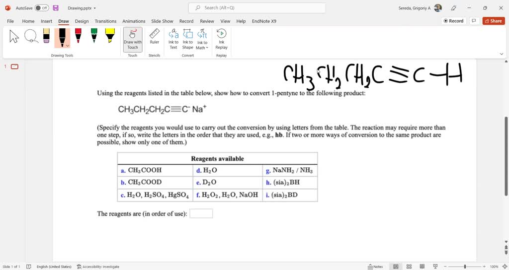 SOLVED: Using the reagenrs listed in the table below; devise roures for the following ...