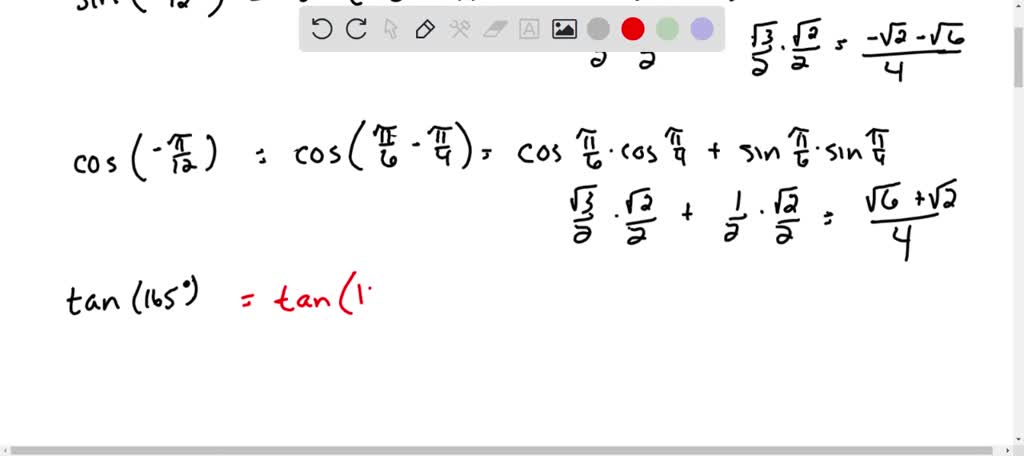 SOLVED: Text: Use the formulas to determine formulas for sin(2A), cos(2A), and tan(2A). A ...
