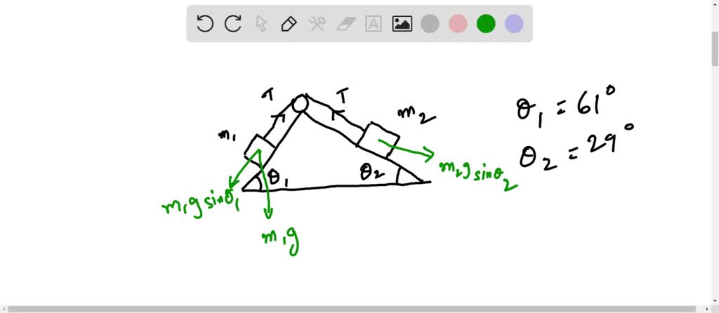 If the left-hand slope in the figure makes a 61 degree angle with the ...