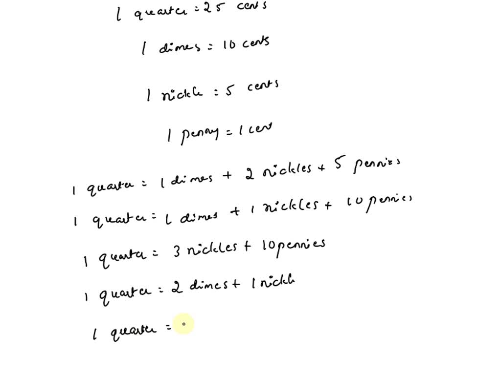SOLVED: How many different ways can you make change for a quarter ...