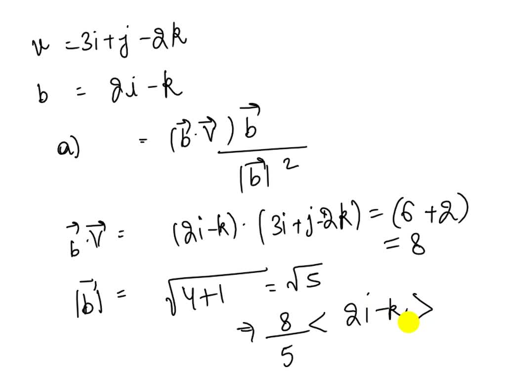 SOLVED: Find the vector components of v along b and the vector component of v orthogonal to b. v ...