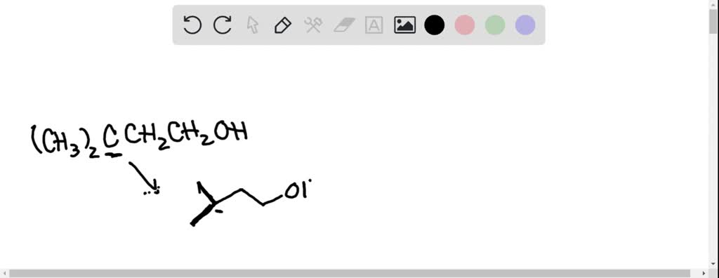 SOLVED: Line-Bond Structure for (CH3)2CCH2CH2OH