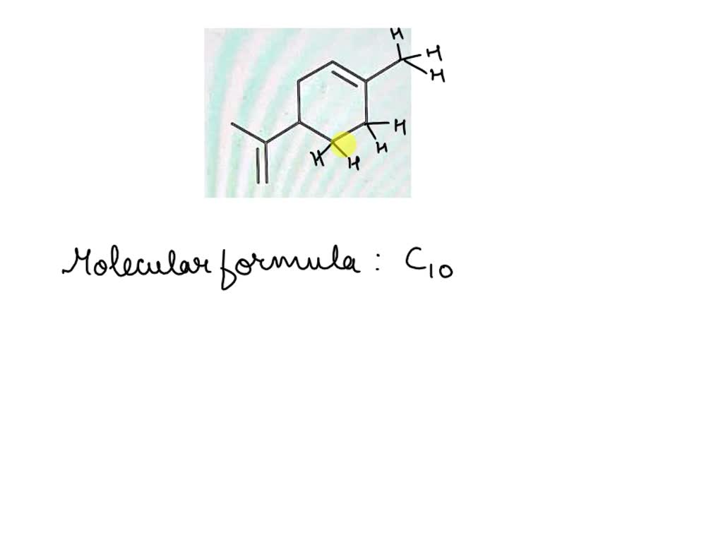 SOLVED: Determine the molecular formula of the Kekule structure below ...