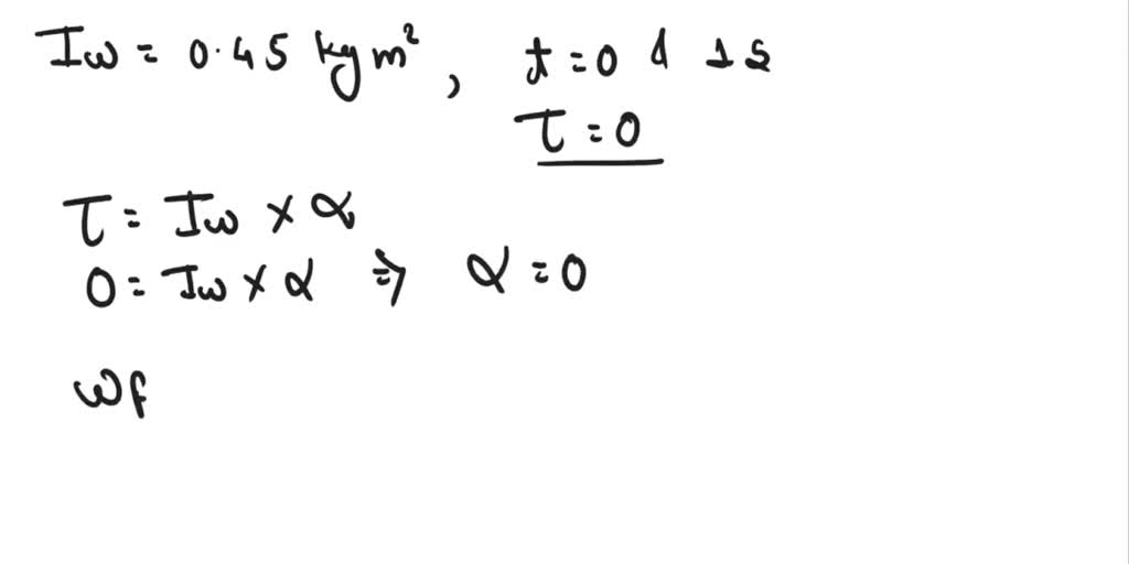 SOLVED: Conceptual question: The graph shows the angular velocity vs ...