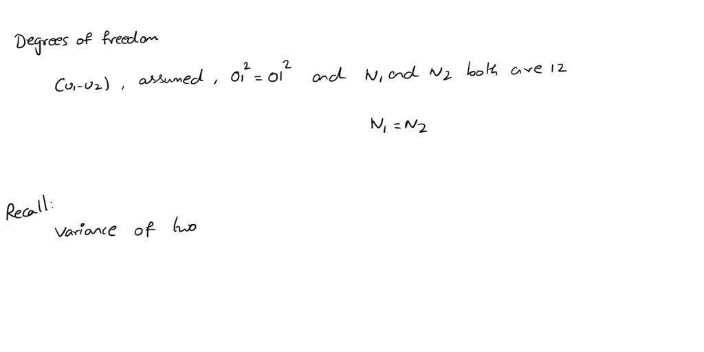 Solved Solve The Problem Calculate The Degrees Of Freedom Associated