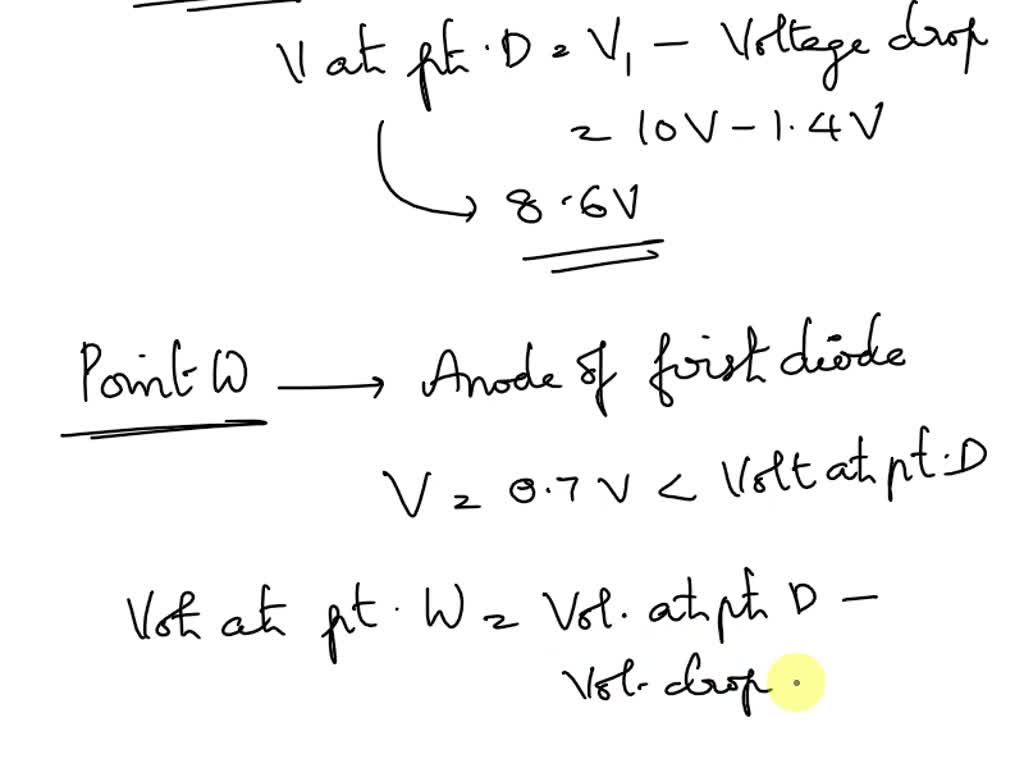 SOLVED: 1. 10 pts For the diode circuits below, please: a. Redraw the circuit using the offset ...