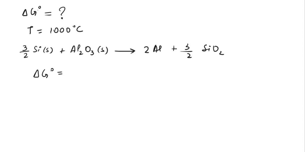 SOLVED: Using the Ellingham diagram given: (a) Calculate Î”GÂ° for the following reaction at ...
