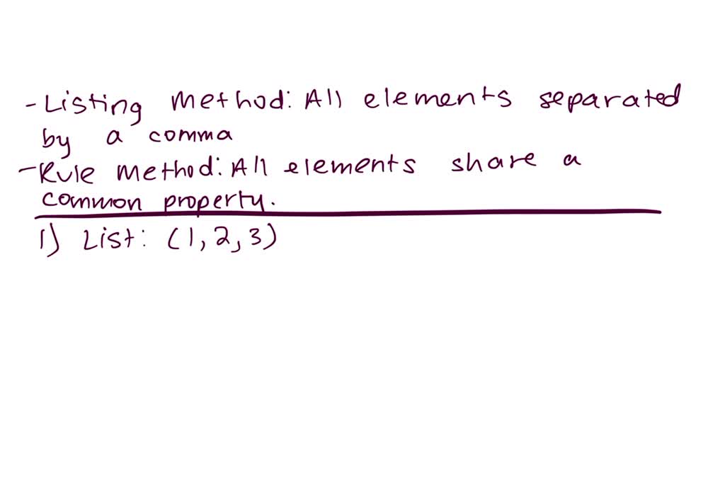 Solved Name Two Subsets Of The Set Of Whole Numbers Using Both The