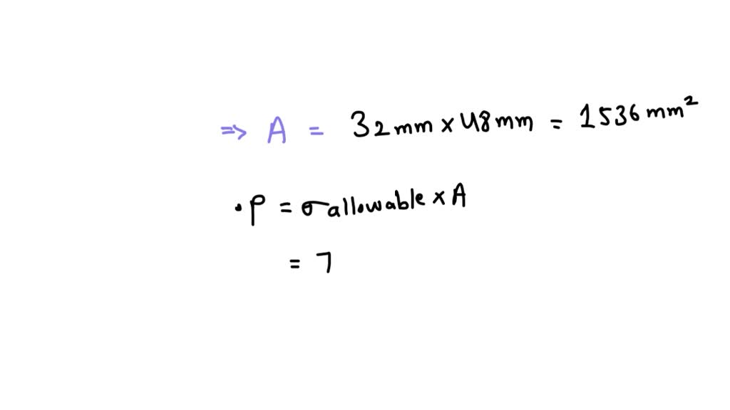 SOLVED: Problem 2: Knowing that the allowable stress in section a-a is ...