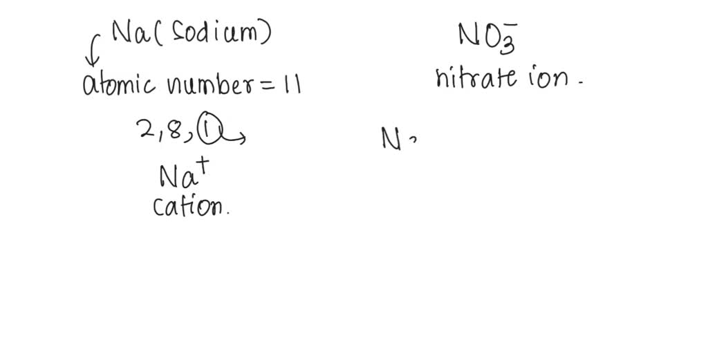 SOLVED: What is the formula for the compound that contains Na+ and No3