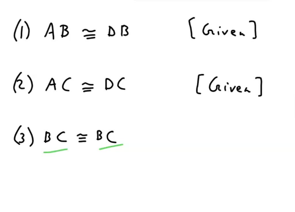 SOLVED: Use the figure to write a two column proof to prove the following.