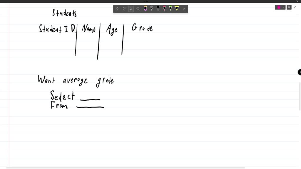 SOLVED: Just answer 2 pls. Basic Select and Where Clause: Given a table named Students with ...