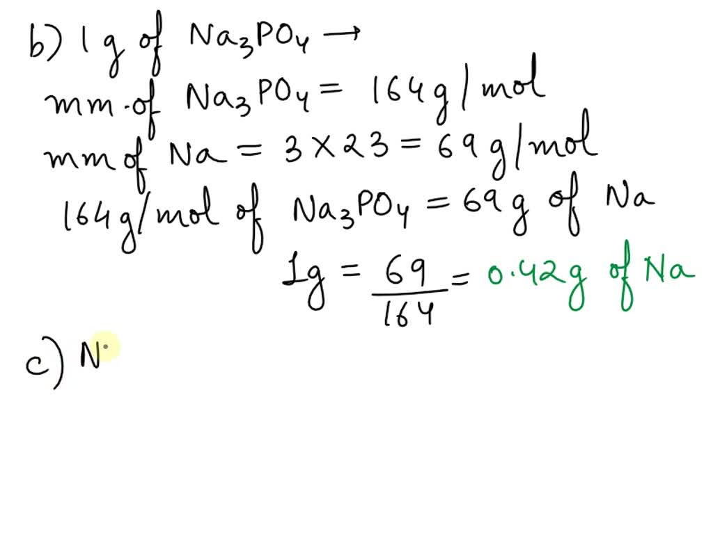 SOLVED: Calculate the number of grams of sodium in 1.00 g of each sodium-containing food ...