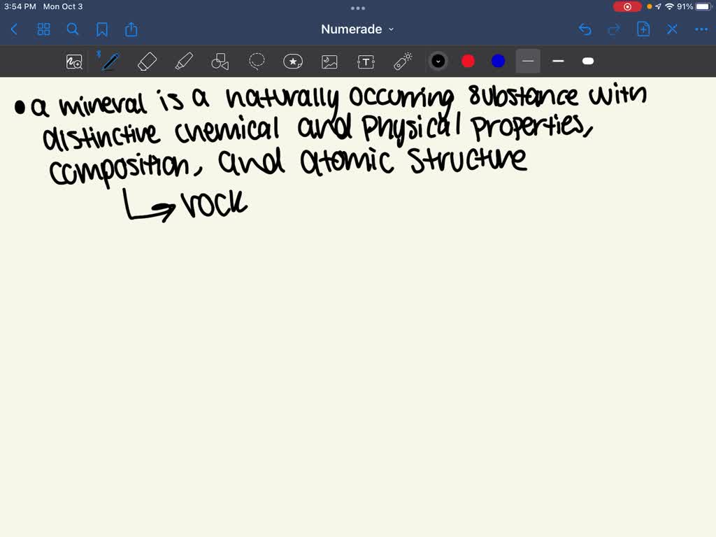 SOLVED: Which statement describes the relationship between minerals and ...