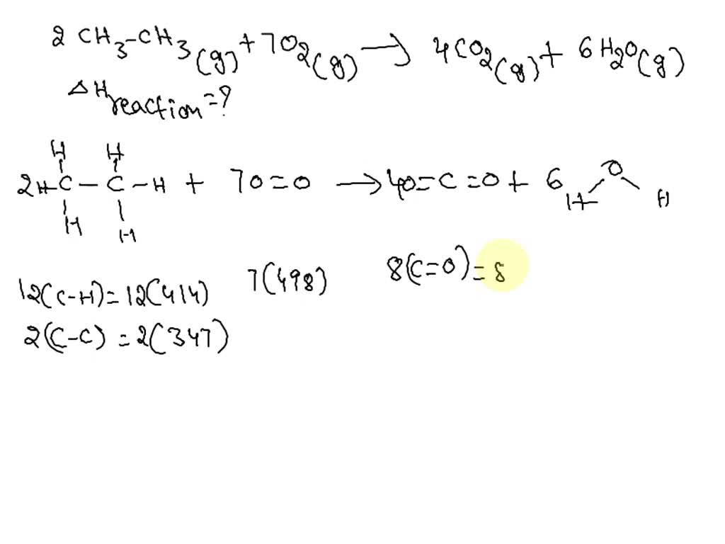 Ethane burns in air to form carbon dioxide and water vapor. 2C2H6 (g) + 7O2 (g) â†’ 4CO2 (g ...