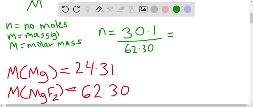 SOLVED: Mg + NaF –> MgF2 + Na The reaction proceeds using 17.0 g Mg and ...