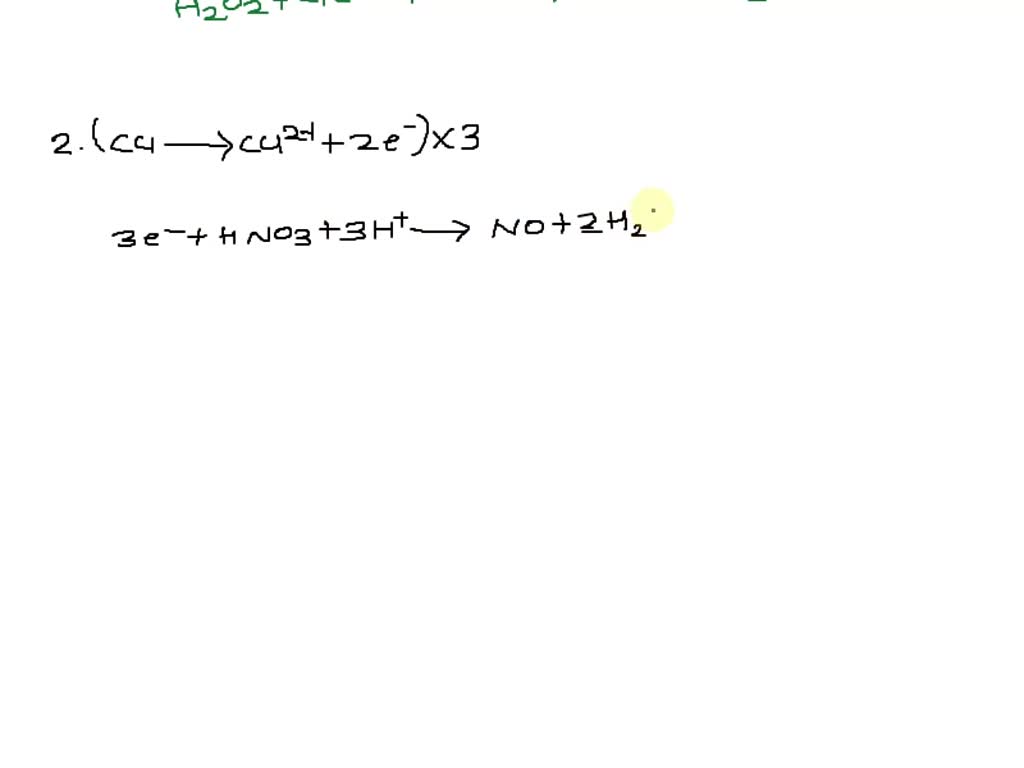 SOLVED: Balance the following redox equations by the ion-electron method: (a) H2O2 + Fe2+ â ...