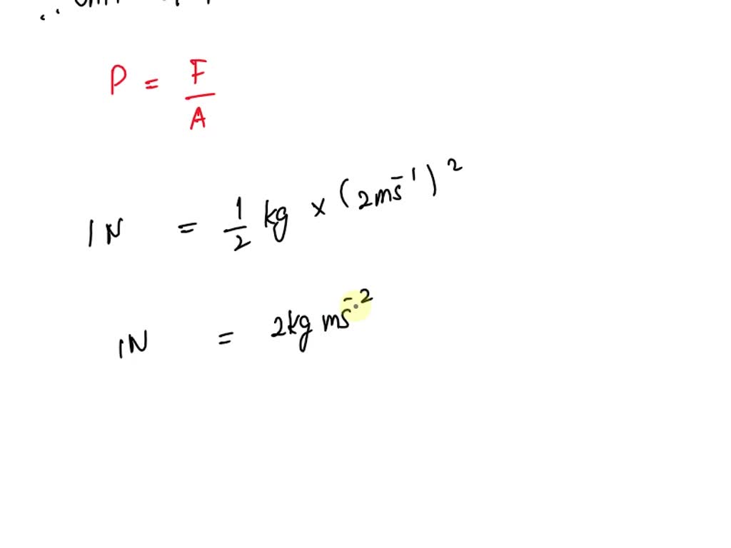SOLVED: If the unit of mass is 1/2 kg, the unit of length is 2 m, and ...