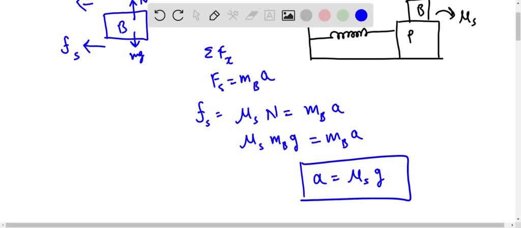 SOLVED: A large block P executes horizontal simple harmonic motion as ...