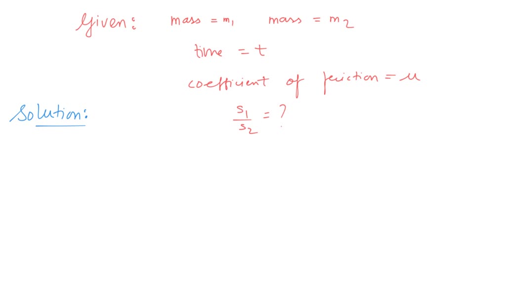 SOLVED: A spring is compressed between two toy carts of masses m1 and ...