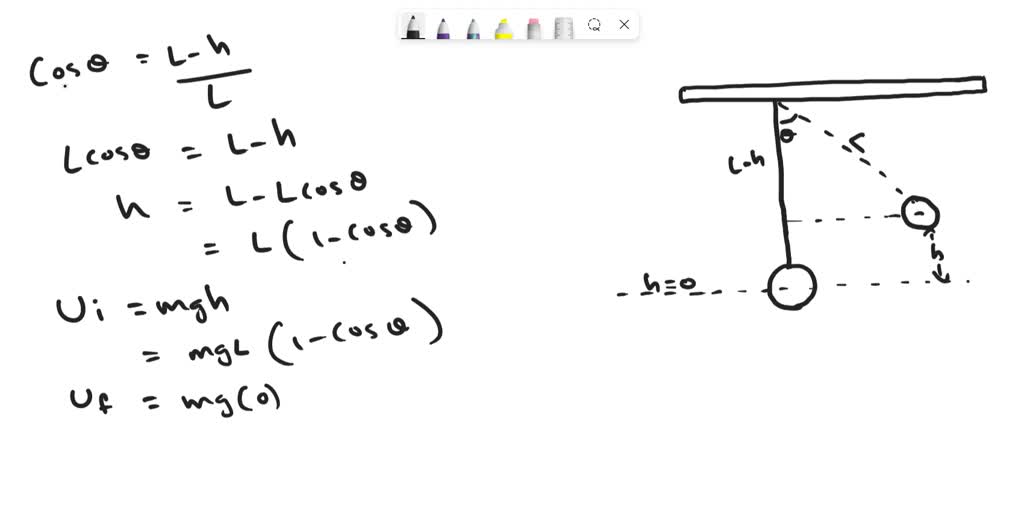 SOLVED: Pendulum Bob with Mass of 0.38 kg Attached to 1.5 m Long String ...