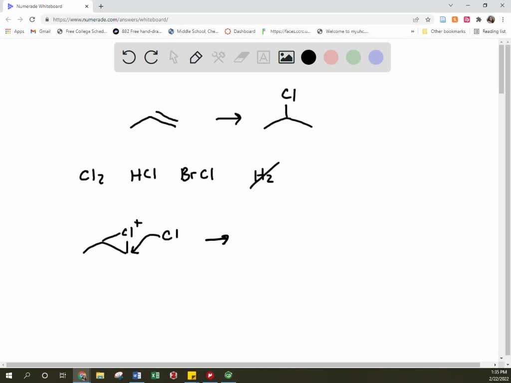 SOLVED: Which reactant should be used to convert 2-methyl-1-butene to 2-chloro-2-methylbutane ...