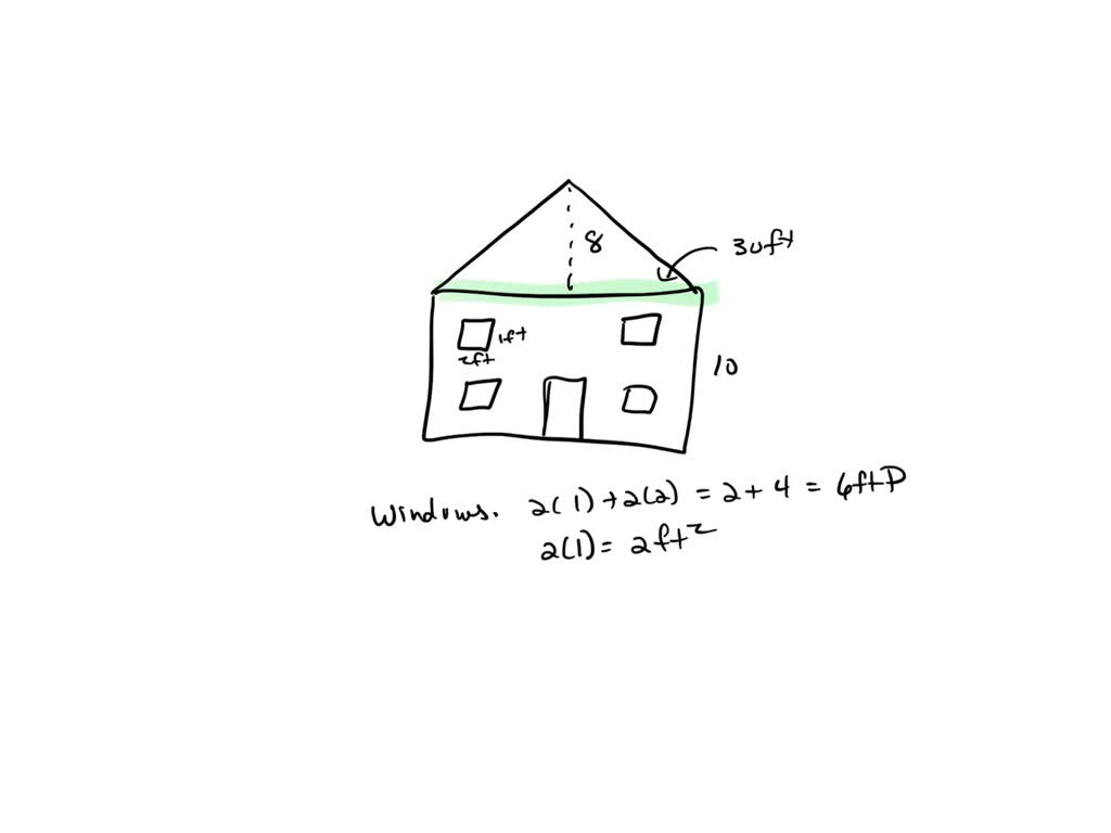 SOLVED: Draw 2D version of how you want the front of your house will ...