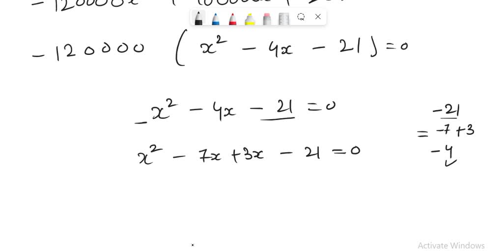 SOLVED: Consider the following profit function used by a mobile phone ...