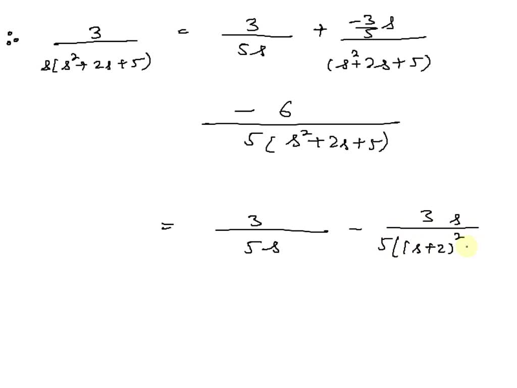 SOLVED: Problem #2: Determine the inverse Laplace transform of ...