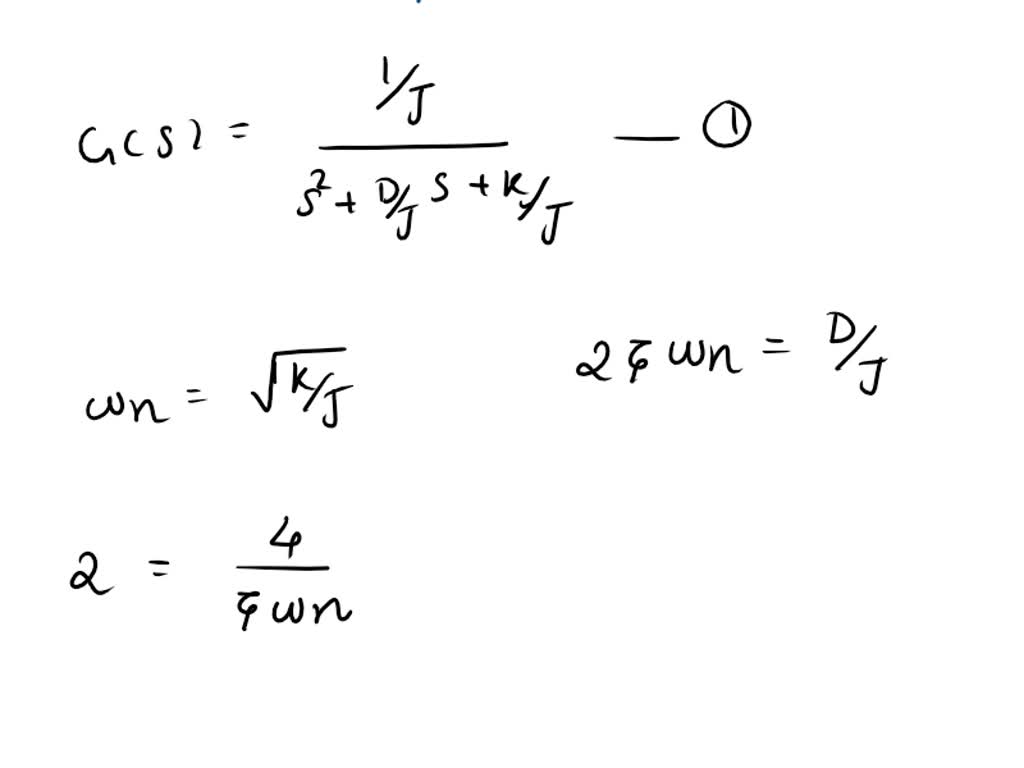 SOLVED: Example 4.7: Transient Response Through Component Design ...