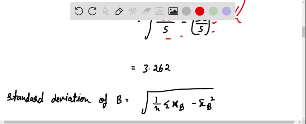 SOLVED: Come up with two data sets A and B with the same number of data points, where data set A ...