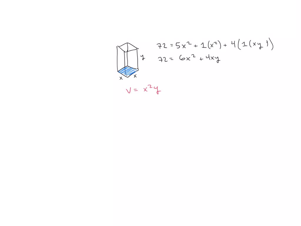 SOLVED: A closed rectangular container with a square base is to be made ...