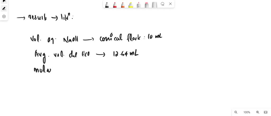 SOLVED: The results of a titration experiment were as follows: Volume of aqueous NaOH pipetted ...