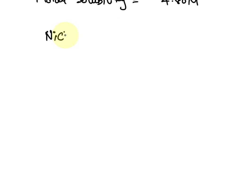 SOLVED: On a separate sheet show calculations for: Solubility (g/L) of ...