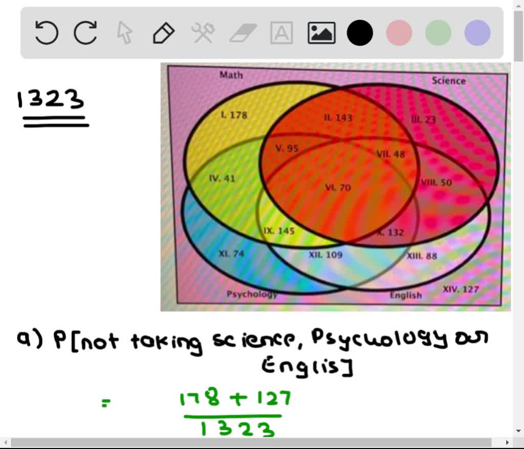 SOLVED: 1 What is the probability that the student is taking Math given ...