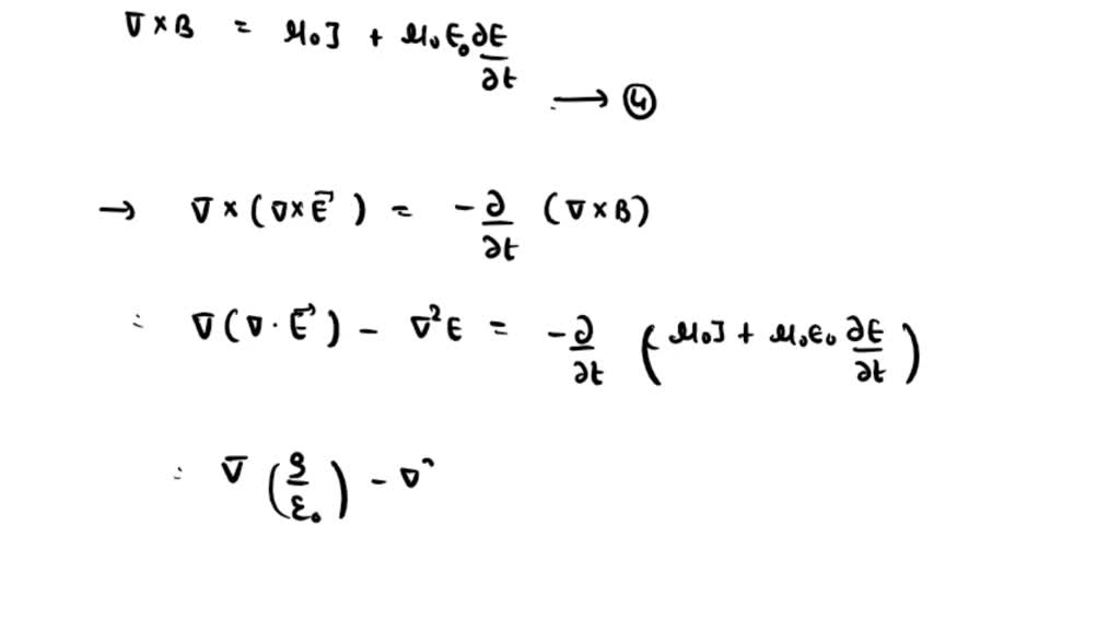 SOLVED: Write down the differential form of Maxwell's four equations. Show that by taking the ...