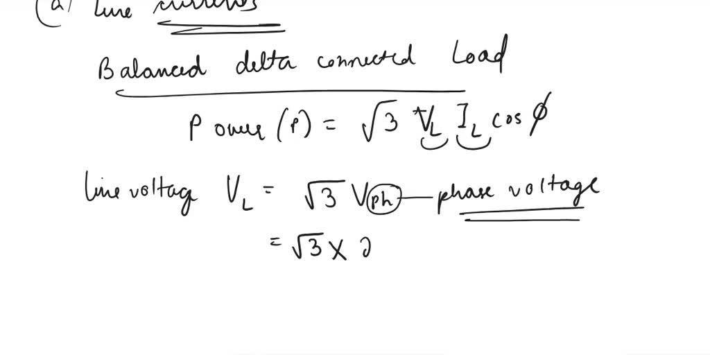 SOLVED: A 3-phase star-connected supply with a phase voltage of 230V is supplying a balanced ...
