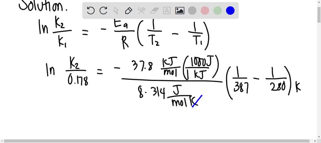 SOLVED: certain reaction has an activation energy of 67.0 kJ mol and a ...