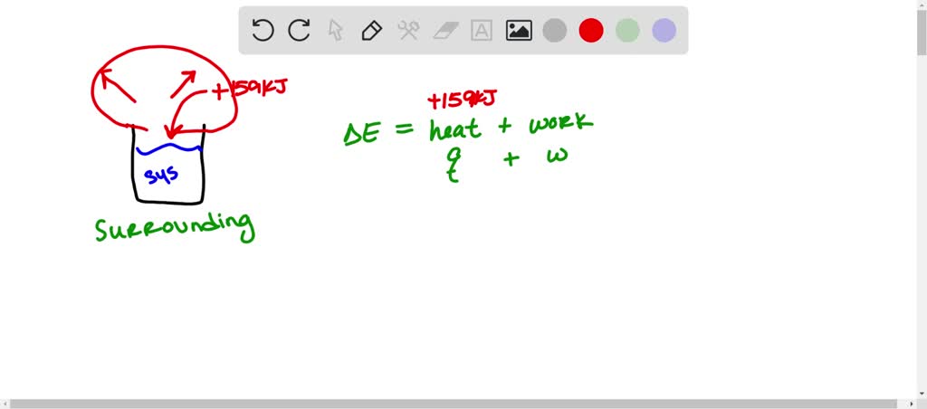 SOLVED: A particular reaction (considered as the system) absorbs 96 kJ ...