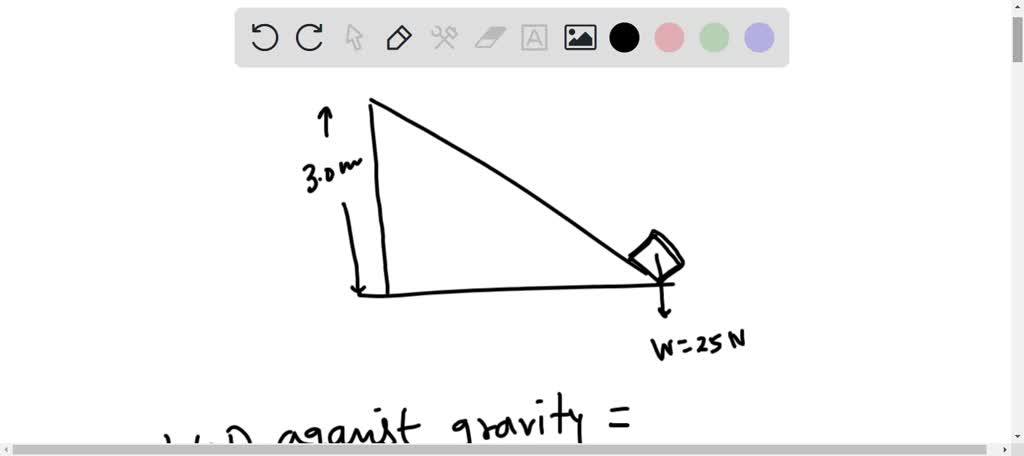 SOLVED: A 25 newton block much work is at rest at the must be done ...
