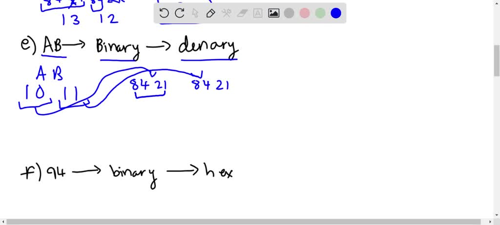 SOLVED: Part !I, Performance Task: Directions: Convert the following Decimal to Binary: Show ...