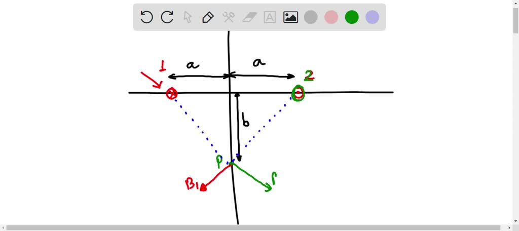 SOLVED: Text: Two long straight wires are oriented perpendicular to the ...