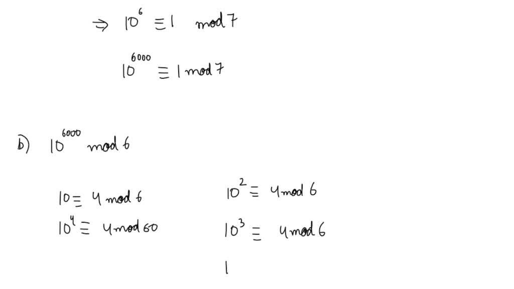 SOLVED: 7 [4] (a) Use the example 313 (mod 17) to illustrate "fast ...