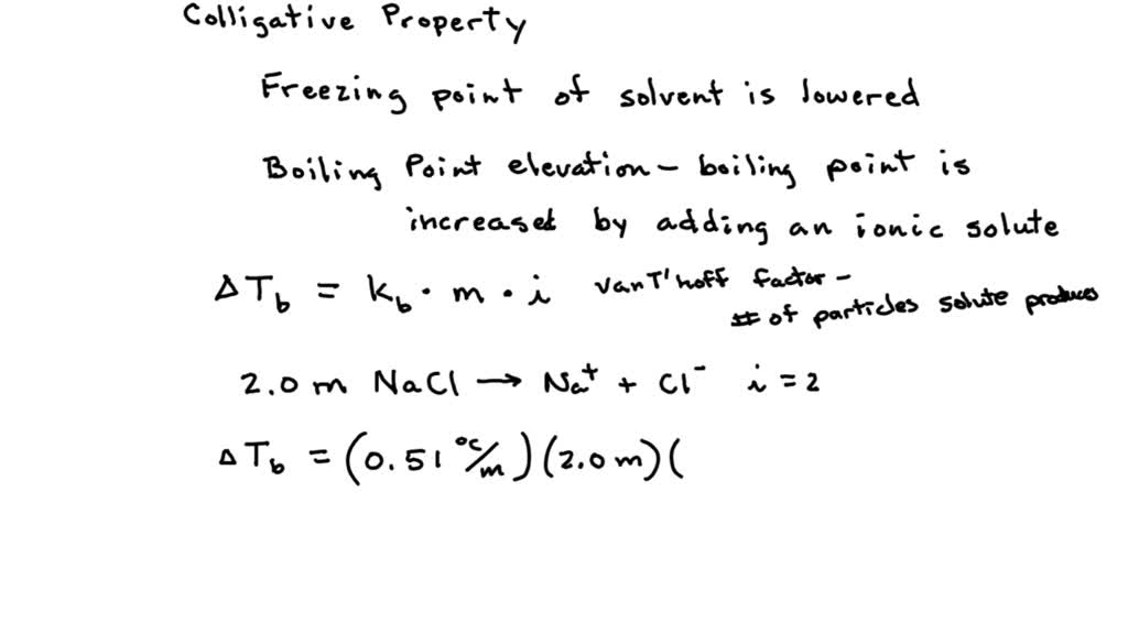 SOLVED: The freezing point of a liquid will change when a solute is added. Explain how the ...