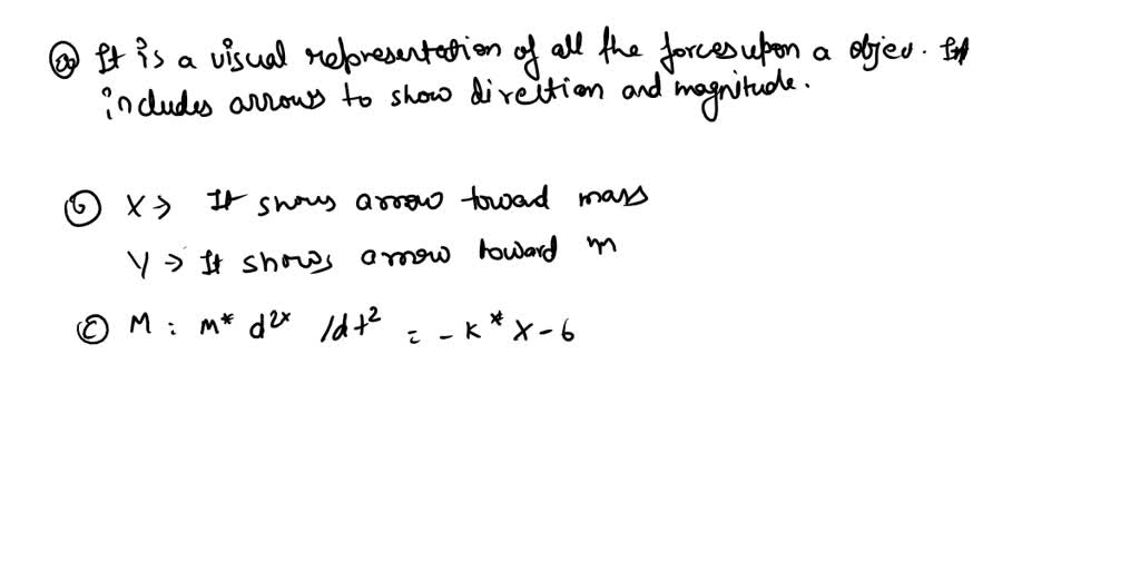 SOLVED: 2. Draw free body diagrams and derive the differential equation for the rack ...