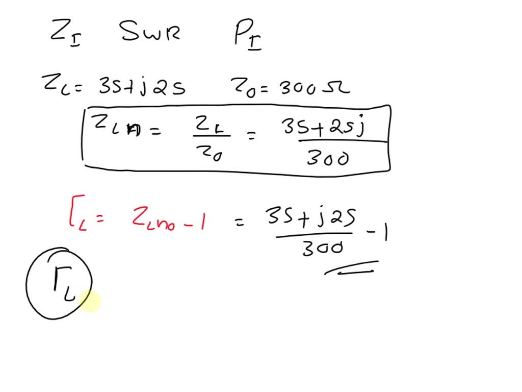 SOLVED: If there is a lossless transmission line, how do you use a Smith chart to find the input ...