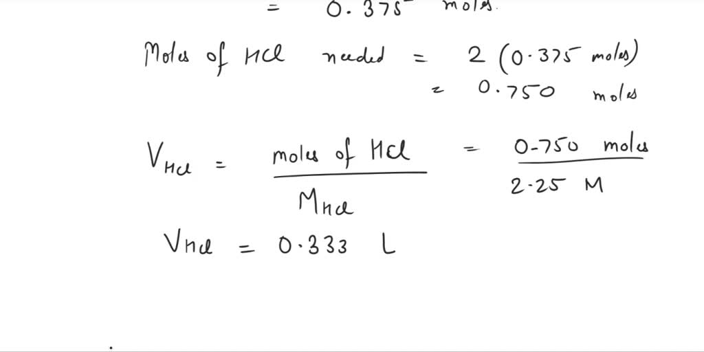 SOLVED: Hydrochloric acid (HCl) reacts with sodium carbonate (Na2CO3), forming sodium chloride ...