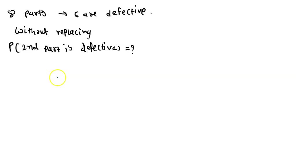 SOLVED: Question 14 (1 point) In a batch of recently manufactured parts ... SOLVED: Question 14 (1 point) In a batch of recently manufactured parts ...